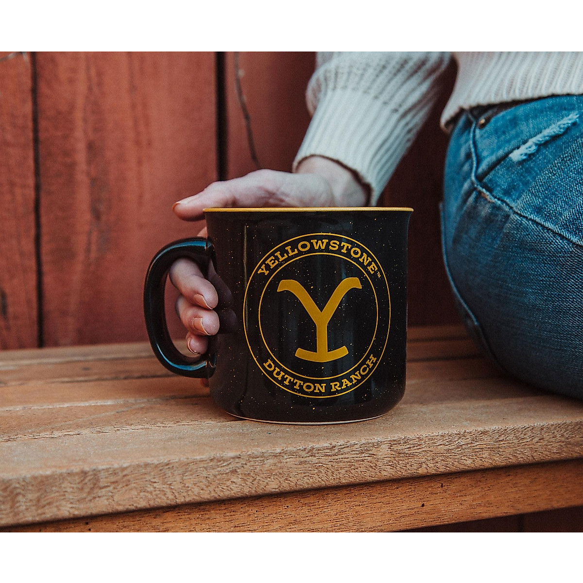 Yellowstone Dutton Ranch Ceramic Camper Mug | Holds 20 Ounces