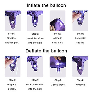 Maigendoo Jumbo 15 Number Balloon 40 Inch Large Digit Balloons Huge Helium Balloon Foil Mylar Balloon with Swirl Decorations for 15th Birthday Party Graduation Celebration Anniversary Event, Purple