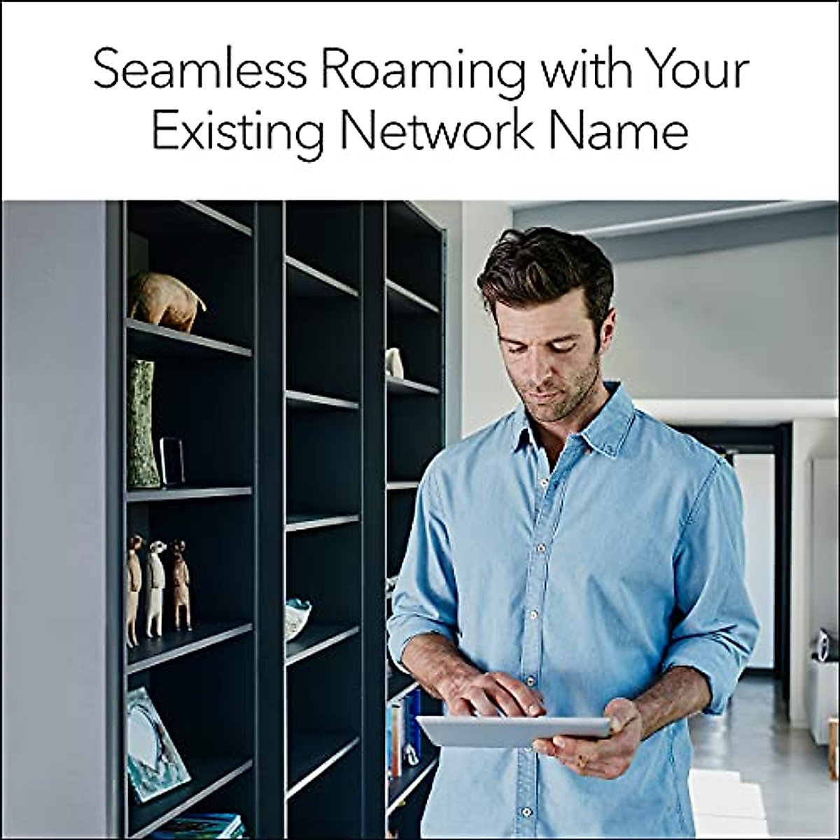 NETGEAR WiFi 6 Mesh Range Extender (EAX12) - Add up to 1,200 sq. ft. and 15+ Devices with AX1600 Dual-Band Wireless Signal Booster & Repeater (up to 1.6Gbps Speed), WPA3 Security, Smart Roaming