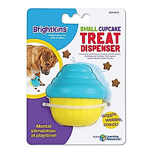 Brightkins Small Cupcake Treat Dispenser for Dogs - Interactive Dog Toys, Dog Birthday Toy for All Breeds