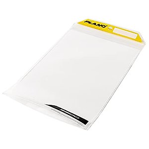 Plano StowAll Series 3600 Waterproof Storage Bag, 7.25”L x 11”H, Transparent, TPU Plastic Bags for Soft Baits & Fishing Tools, Water-Resistant Storage Bags