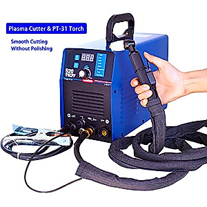 Plasma Cutter Welder Combo Pulse TIG Welder Stick Welder 3 in 1 Welding Machine, 50A Plasma Cutting, 200A TIG Welding (Pulse), Arc/MMA Welder More Stable Arc Dual Voltage 110V/220V 520TSCPF