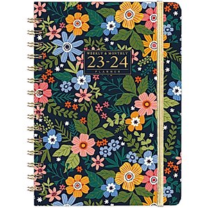 Planner 2023-2024,Academic Planner 2023-2024, July 2023,June 2024, with Weekly and Monthly Spreads, 6.3''x8.4'', Monthly Tabs, Back Pocket, Holidays, Thick Paper, Strong Binding & Notes