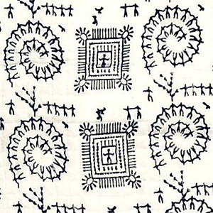 Trade Star Handmade Wrap Blanket Ethnic Toddler Blanket Reversible Super Soft Quilted Hand Block Print Baby Quilt Warm Baby Quilt 100% Cotton Quilt Indian Design Baby Blanket (Pattern 5)