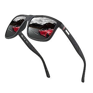 Perfectmiaoxuan Polarized sunglasses for men/women; light frame; HD pilot lenses; Golf/driving/fishing/travel Eyewear