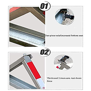 Parking Lock,Parking Barriers Parking Lock,Thick Stainless Steel Type a Triangular Parking Lock Locked Car Parking Spaces Lock Occupying Integrally Molded Crash,55 X 8 X 35Cm Bollard