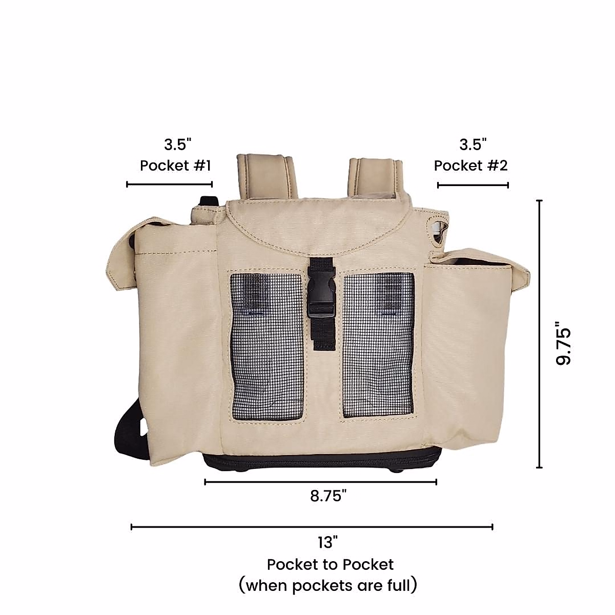 O2TOTES Backpack For Inogen One G3/Beige/Room For Inogen Accessories/Does NOT Contain an Inogen Unit/Backpack Only
