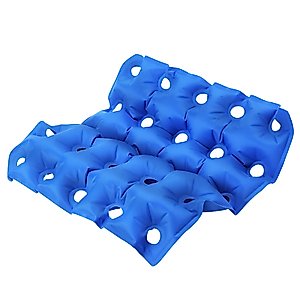 Yosoo Health Gear Inflatable Chair Pad, 25 Holes Inflatable Seat Cushion Air Filled Chair Cushion Anti Bedsore Decubitus Chair Pad Mat with Inflatable Pump for Wheel Chair and Daily Use