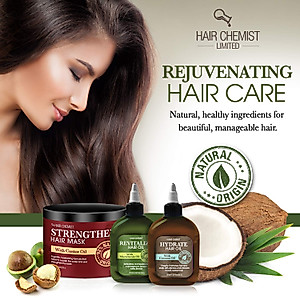 Coconut Oil Hair Care 4 Piece Set - Revitalize and Nourish Dry or Damaged Hair