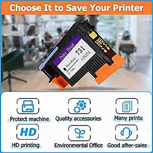 P2V27A (731) Printhead Compatible with HP DesignJet T 1700, HP DesignJet T 1700 Series, HP DesignJet T 1700 dr PS, HP DesignJet T 1700 PS, HP DesignJet T 1700 d, HP DesignJet T 1700 dr