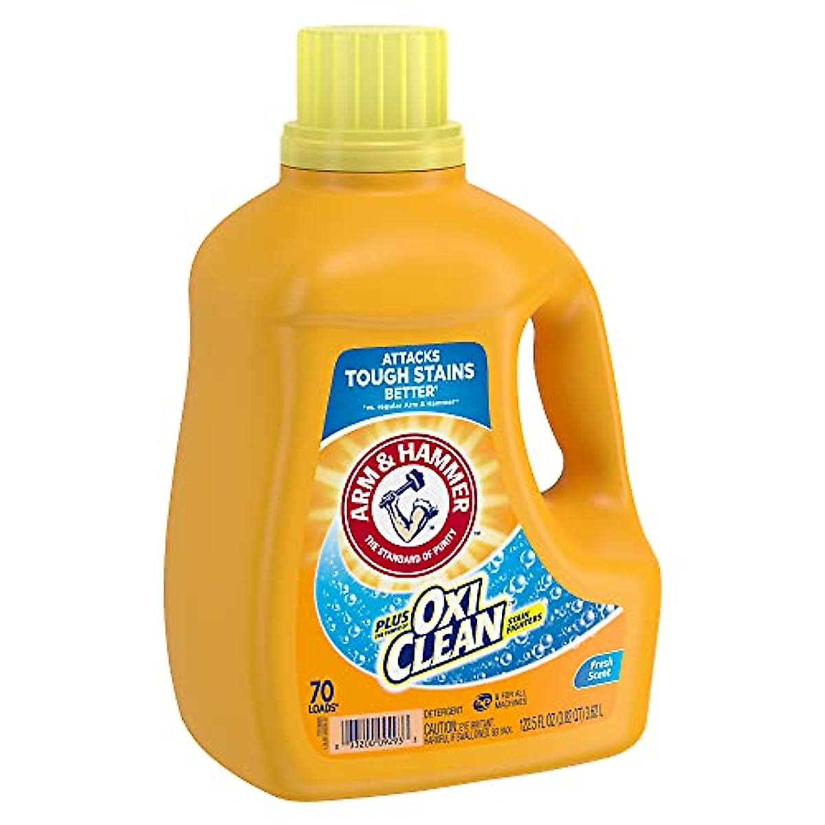 Arm & Hammer Liquid Laundry Detergent Plus OxiClean, Fresh Scent, 70 loads