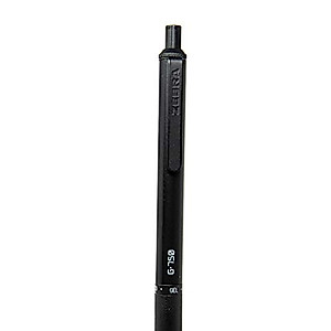 Zebra Pen G-750 Retractable Gel Pen, Black Brass Barrel, Medium Point, 0.7mm, Black Ink, 1-Pack (49811)