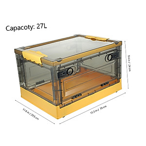 Amosfun Box Book Magazine Case Household Plastic Organizer Clear Storage Containers Sundries Storage Case Blanket Storage Shelf Tabletop Storage Rack Medium Pp Books Office
