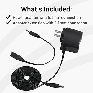 Vive Precision AC Adapter - Power Supply for Blood Pressure Monitor Models - 100-250V BP Compatible - DC 6V BPM Battery Charger - 6 feet Power Source Universal Converter - Extra Long 6 Foot Cord Plug