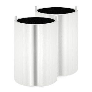 Blue Pure 411 Replacement Filter Compatible with Blueair Blue Pure 411, 411+, 411 Auto and Mini Air Purifiers, Particle and Activated Carbon, 2-Pack