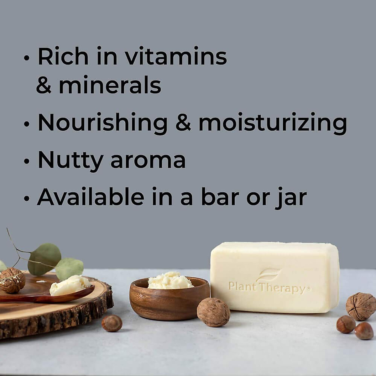 Plant Therapy Organic African Shea Butter Raw, Unrefined USDA Certified16 ounce Bar 100% Pure, Natural Moisturizer For Dry, Cracked Skin, Best for DIY