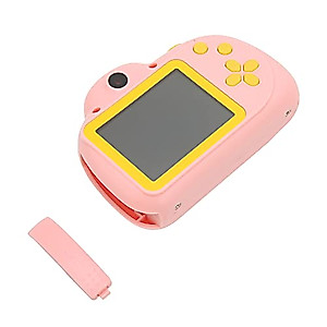 Kids Selfie Camera, 8MP 1080P 2.4in Screen 32G Micro Storage Card 1020mAh Large Battery Digital Toy Camera, Auto Power Off Drops Shockproof Autofocus for 3-12 Year Old Kid(Pink)