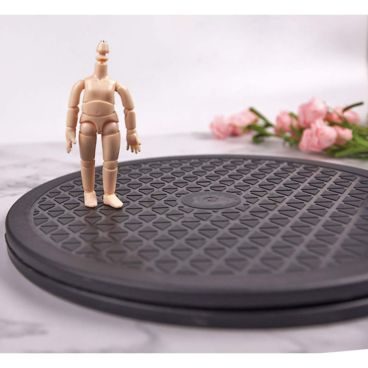 Lawei 2 Pack 12 inch Heavy Duty Rotating Swivel Stand with Steel Ball Bearings - Lazy Susan Turntable for Flat Panel Monitors, TV's, Potted Plants, Stereo Speakers