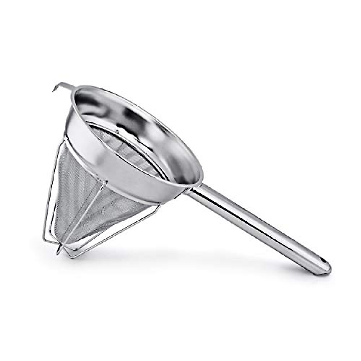 Winco CCB-8R Stainless Steel Reinforced Bouillon Strainer, 8 inch - 1 Each.