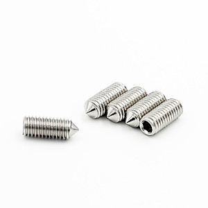 Hex Socket Set Screws with Cone Piont Assortment Kit,Stainless Steel,200 Pieces