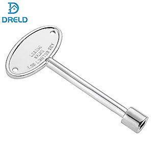 1/2" Straight Quarter Turn Shut-Off Gas ValveFire Pit Gas Kit for Natural Gas LP Gas Fire Pits, 3/8 Male Flare x 1/2 NPT Fittings with Polished Chrome Flange Brass Body and 3" Key