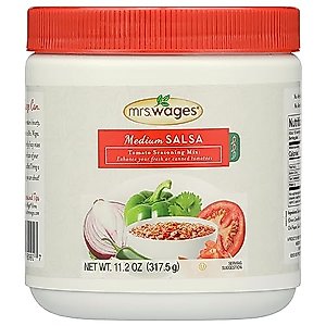 Mrs. Wages Medium Salsa Canning Mix, 11.2 Ounce Canister (Pack of 1)
