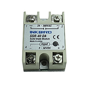 Inkbird PID Thermostat °F °C Display Stable Digital Temperature Controller Heating Cooling Control ITC106VH 40DA SSR Output Solid State Relay Alarm K Seneor Black Heat Sink