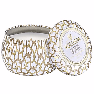 Voluspa Suede Blanc Petite Decorative Candle 4 oz