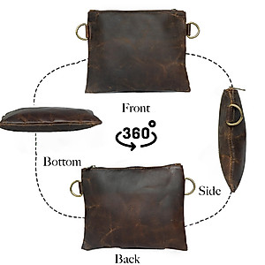 Satchel And Fable Leather Small Crossbody Bag for Women Designer Cell Phone Bag Wallet Purses Adjustable Strap Handbag for Ladies