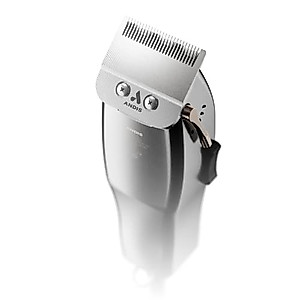 Andis 01820 Professional Fade Master Hair Clipper, Adjustable Carbon Steel Fade Blade Clipper - Zero Gap, Unbreakable Aluminium Housing, Chrome, Silver