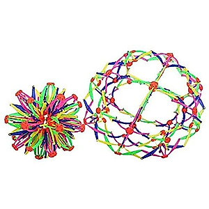 Expandable BreathingColorful Inflatable Ball Expandable Magic Ball, Suitable for Practicing Yoga, deep Breathing, Toy Ball relieves Stress and Anxiety Boys and Girls