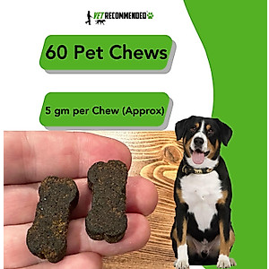 Vet Recommended™ Hip and Joint Supplement Chew for Small & Medium Dogs - Glucosamine, MSM & Chondroitin Chews | 60 Count