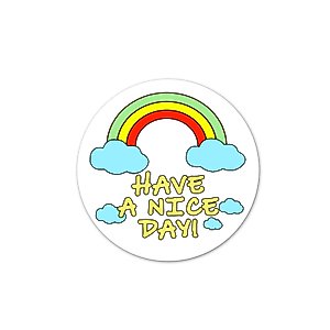 Have a Nice Day Stickers,2 Inch Thank You for Supporting My Small Business Mailing Labels for Package Envelope Seals Gift Tags 500 Per Roll