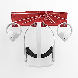 AMVR VR Metal Hooks Wall Hook Stand Headset and Controllers Wall Mount Storage Hook Stand