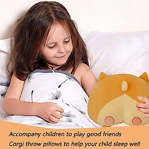 CHELEI2019 15.7" Corgi Butt Pillow Stuffed Animal Plush Hug Pillow Gift Toy for Car Sofa Cushion