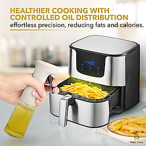 Simply Berry - Spray Magic: Ignite Culinary Creativity! Transform Your Cooking with this Delightful Oil Sprayer for Cooking, Air Fryer, Seasoning, Baking, Frying, BBQ. Glass Bottle Sprayer