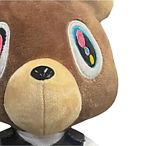 9.8 Inch Kanye Wetter Teddy Bear Plush Toys, Soft Cuddly Kanye Wets Teddy Bear Stuffed Animal Plush Doll, Plush Bear Figure Pillow Toys Gifts for Kids and Home Decoration