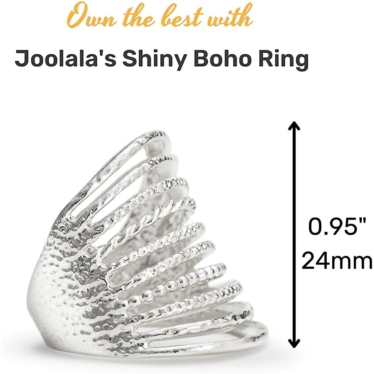 Joolala Sterling Silver Women’s Ring – 925 Silver Rings for Women – Elegant and Stylish Design – Various Models – Gorgeous Oxidized Finish – Ideal Promise Ring, Anniversary (9)