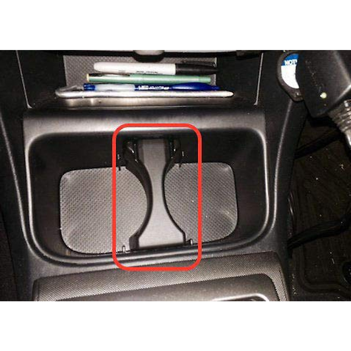 Center Console Cup Holder Insert Divider Barier Partition Separator for TOYOTA TACOMA SR5 TRD PRO 4x4 Limited Platinum 2005 2006 2007 2008 2009 2010 2011 2012 2013 2014 2015 & TOYOTA SEQUOIA 2008-2022