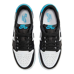 Jordan 1 Low OG Grade Schoo White/DK Powder Blue-Black CZ0858-104 7Y