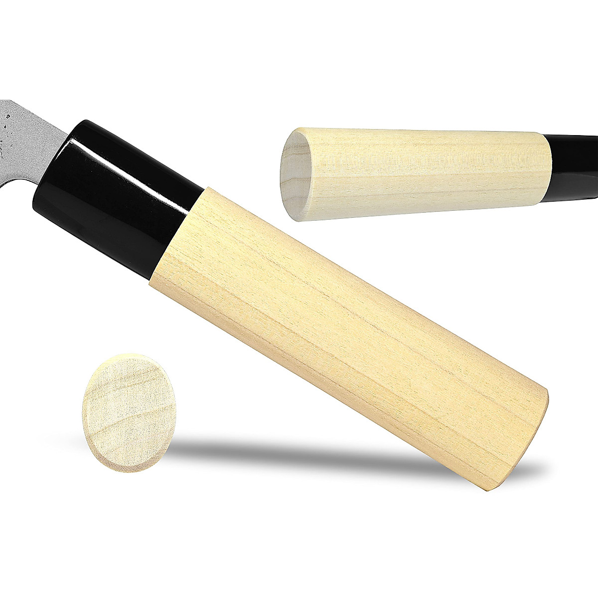 Seki Japan Japanese Seki SANBONSUGI Sushi Chef Knife, Stainless Steel Sashimi Deba Knife, Magnolia Wood Handle, 150 mm (5.9 in) for Left-Handed