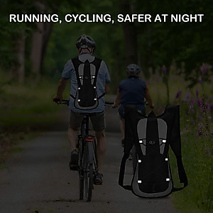 CKE Hydration Backpack with 2L Hydration Bladder Camelback Water Backpack for Men Women Kids for Hiking Running Cycling Biking Ski Camping - Black