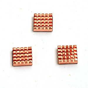 Raspberry Pi Copper Cooling Heat Sinks 3 Pack