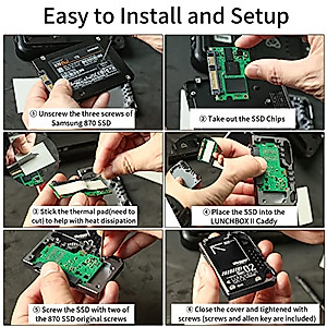 ANDYCINE Lunchbox II Black Magnalium Case for DIY SSD Compatible for Atomos Ninja V,V+, Ninja Flame, Ninja Inferno, and Shogun Inferno Monitors