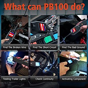 ANCEL PB100 Automotive Power Circuit Tester Probe with ANCEL AD310 Classic Enhanced Universal OBD II Scanner Car Engine Fault Code Reader