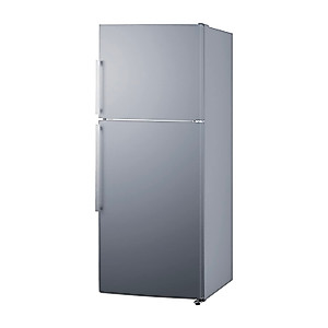 Summit Appliance FF1513SS 28" Wide Top Mount Refrigerator-Freezer, Interior LED Lighting, Digital Temperature Control, 13.63 cu.ft Capacity, Frost-free, Open Door Alarm, Stainless Steel Exterior