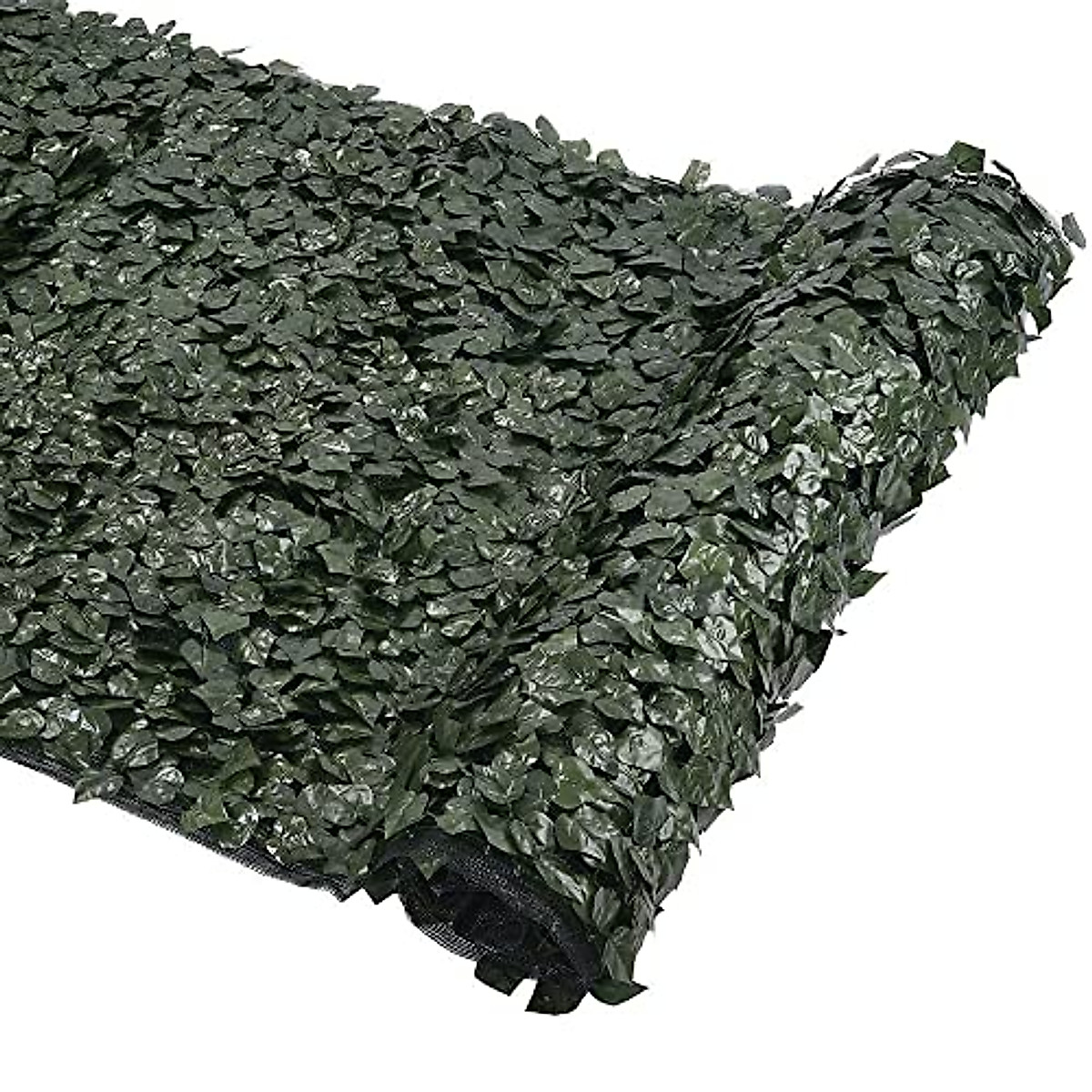 Artificial Ivy Hedge Roll, Ivy Leaves Screening Decorative Fence, Privacy Green Wall, 59x196 Vine Privacy Fence Wall Screen Faux Ivy Leaf Artificial Hedge Fencing Privacy Fence Screen Decorative
