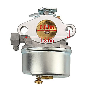 Carbhub 640298 Carburetor Snowblowers for Tecumseh OHSK70 OH195SA 5.5hp 7hp Engines Replaces 932036 932504 ST524 with Spark Plug Throttle Control Knob Primer Bulb