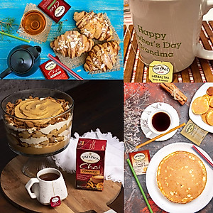 Tea Bunch Tea Variety Tea Bags 40 Tea Bags Individually Wrapped Herbal Tea Bags and Twinnings Black Tea Variety Pack Comes in 8 Types of Teas with 20 Honey Sticks 61.0 Count