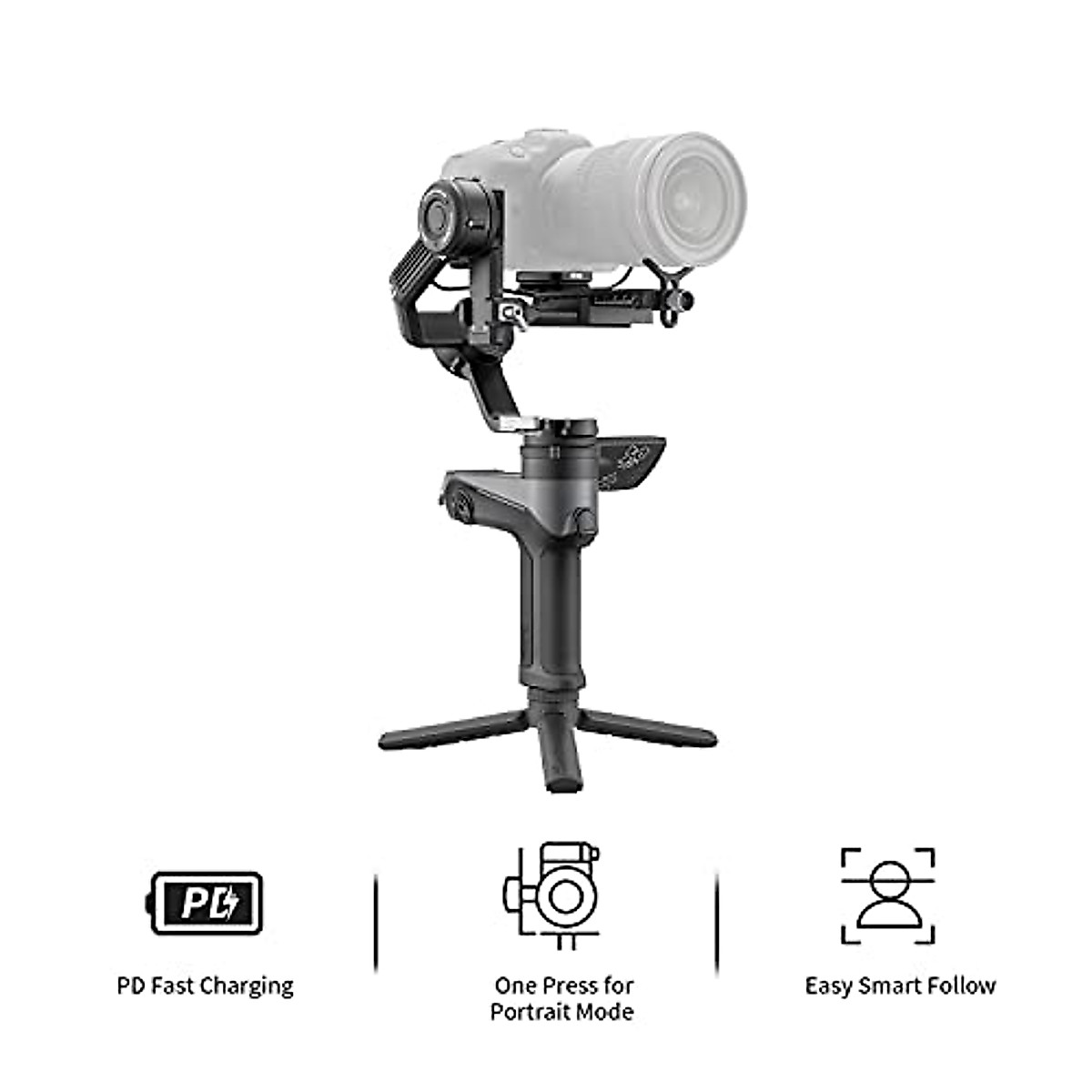 ZHIYUN Weebill 2, 3-Axis Gimbal Stabilizer for DSLR and Mirrorless Camera, Nikon Sony Panasonic Canon Fujifilm BMPCC 6K, Full-Color Touchscreen, PD Fast Charge